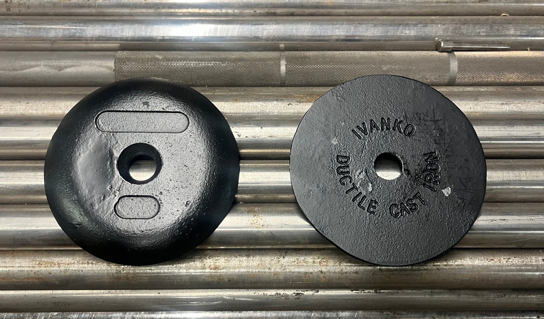 End Plates for Fixed Weight Dumbbells - Scratch & Dent – Ivanko Barbell ...