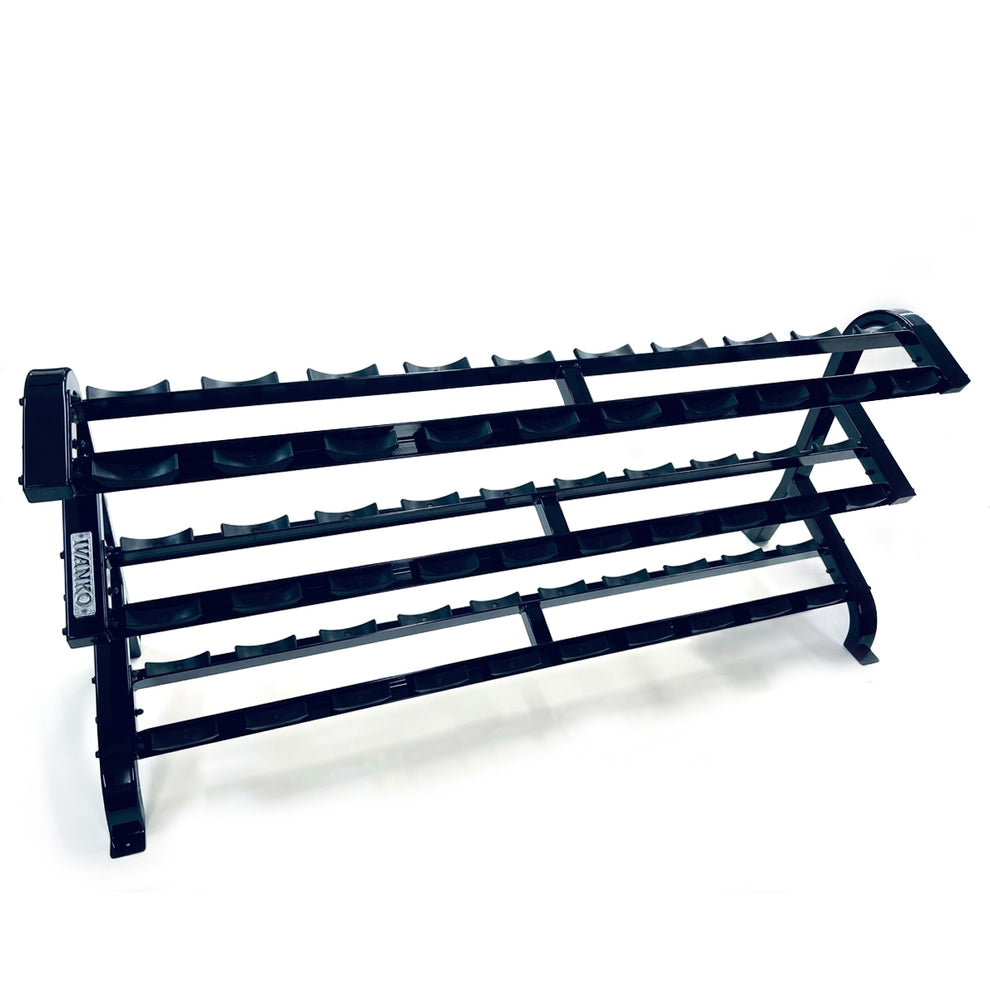 15 Pair Triple-Level Dumbbell Rack | RK-9515-KD – Ivanko Barbell Company