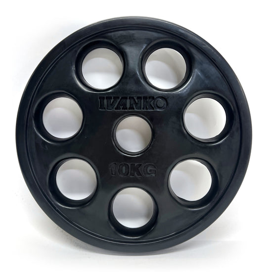 Rubber E-Z Lift Olympic Plate | ROEZH – Ivanko Barbell Company