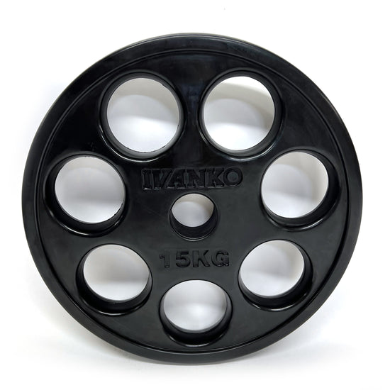 Rubber E-Z Lift Olympic Plate | ROEZH – Ivanko Barbell Company